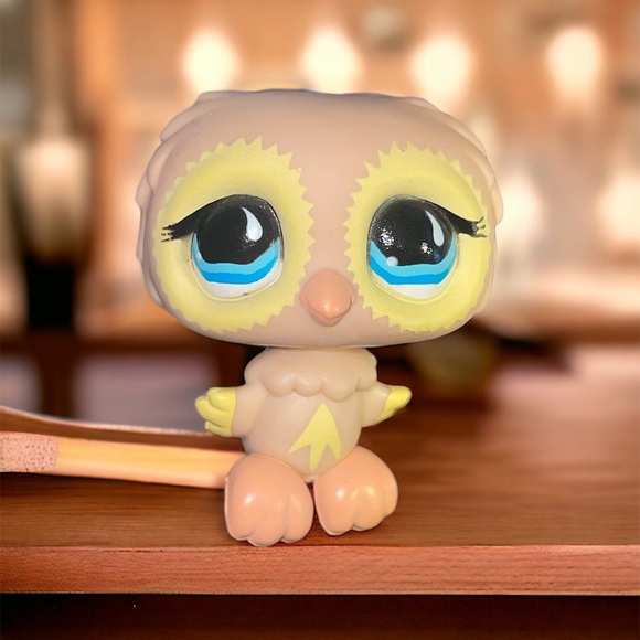 Littlest Pet Shop | Accessories | Littlest Pet Shop 674 Tan Yellow Owl ...